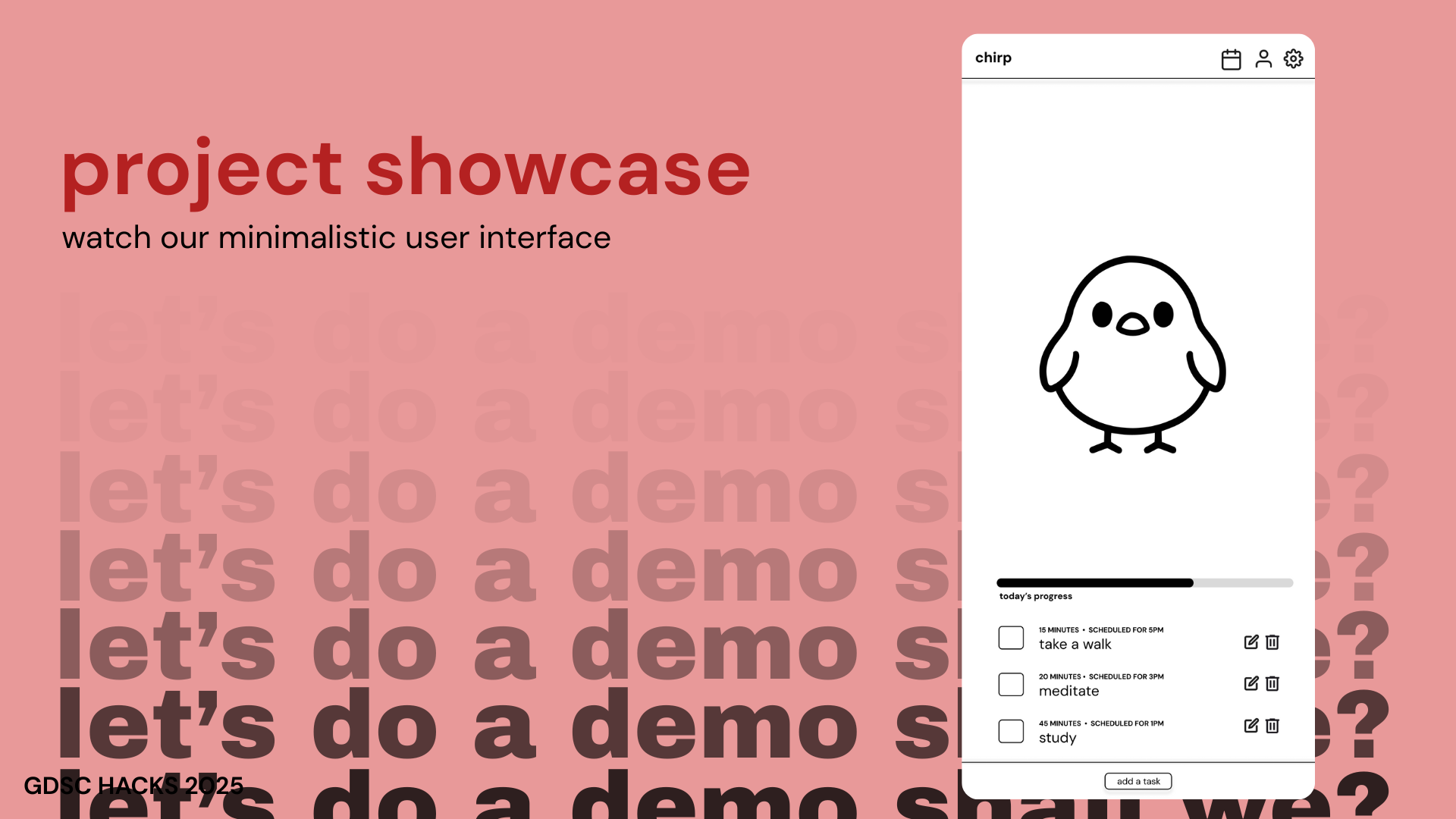 Chirp - Pocket Motivator | Devpost