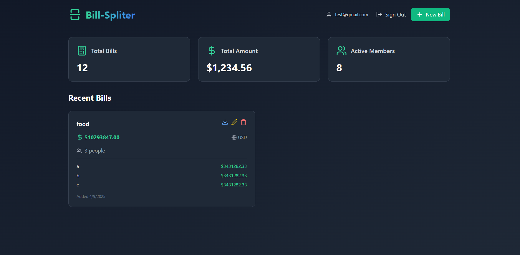 Trip Bill Splitter | Devpost