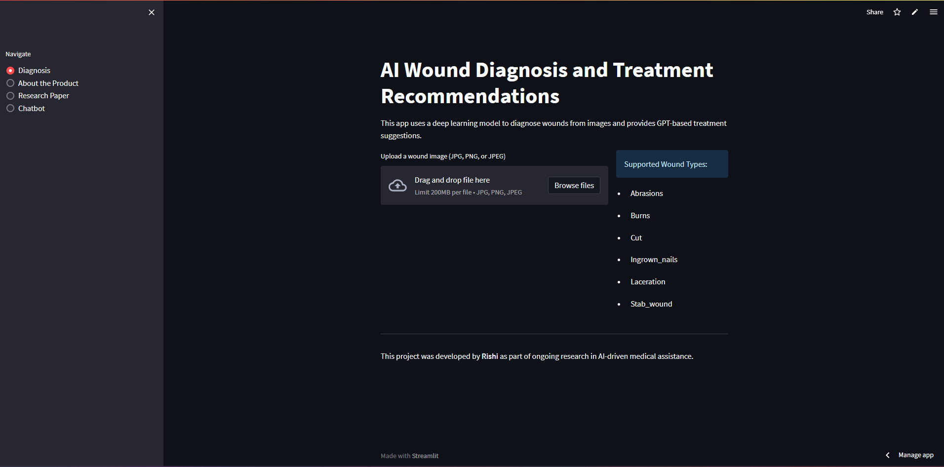 Wound Diagnosis | Devpost