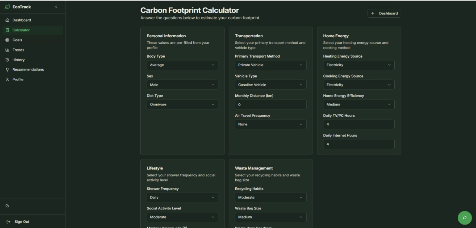 AI-Powered Carbon Footprint Calculator | Devpost