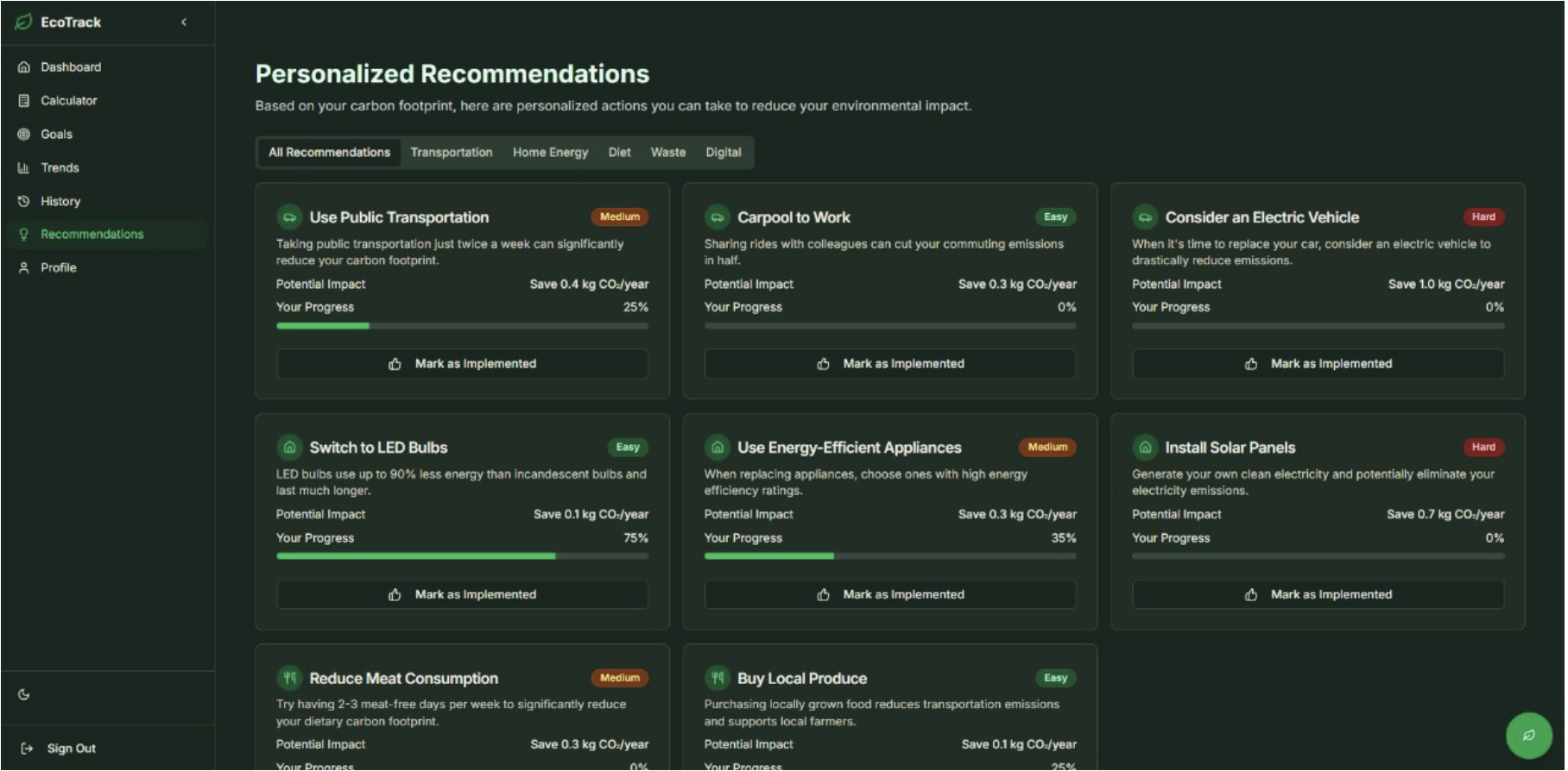 AI-Powered Carbon Footprint Calculator | Devpost