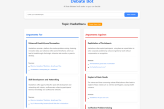 Debate Bot | Devpost