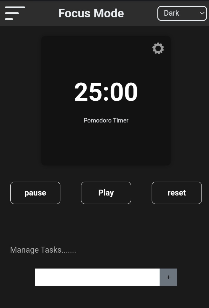 Manage focus | Devpost