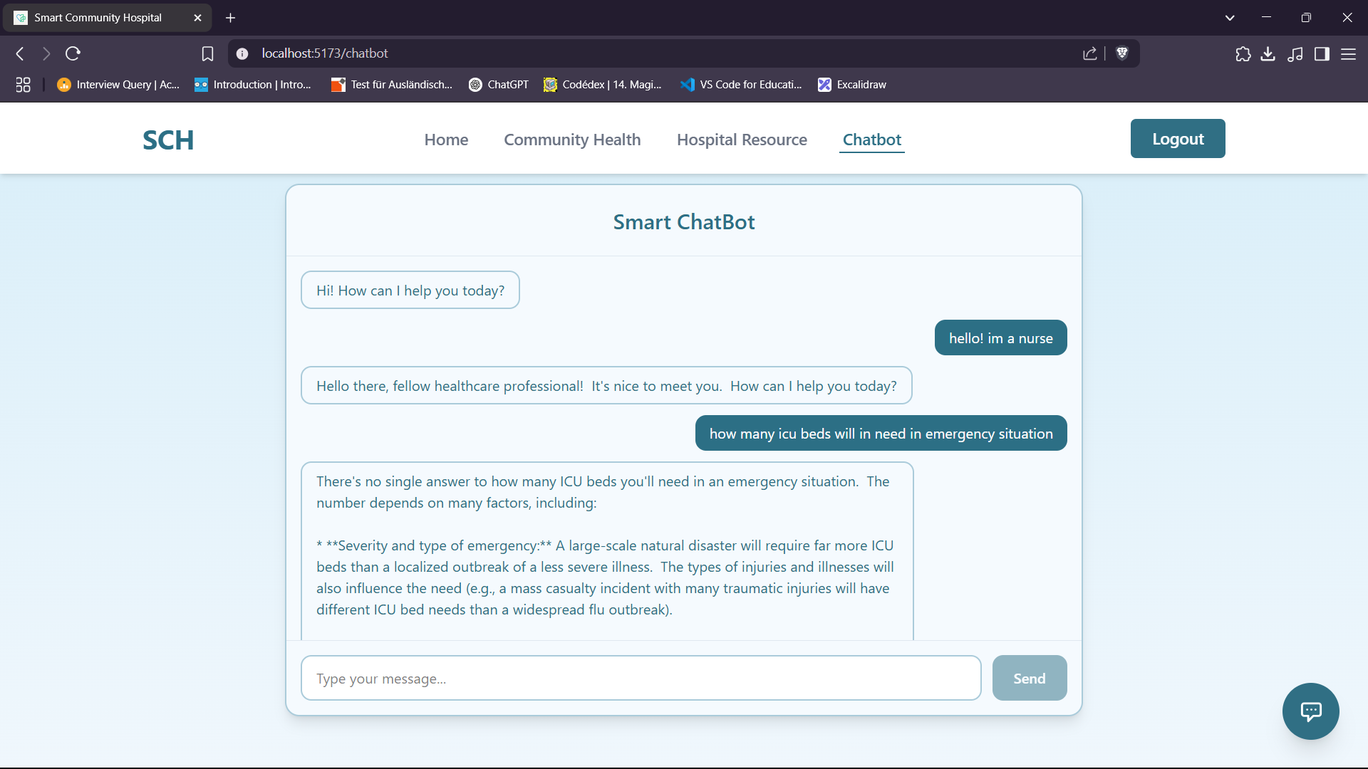 Smart Community Hospital | Devpost