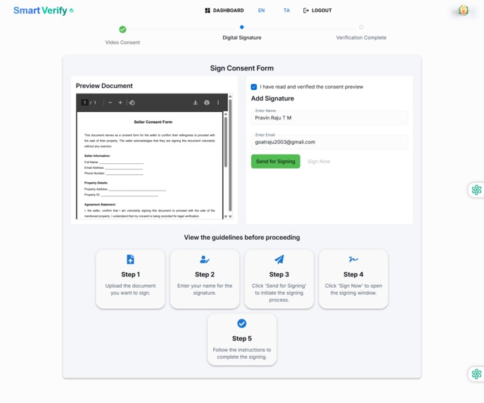 Smart Verify - A Secure Online Seller Verification Portal | Devpost