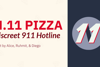 N.11 Pizza - Discreet 911 Hotline | Devpost
