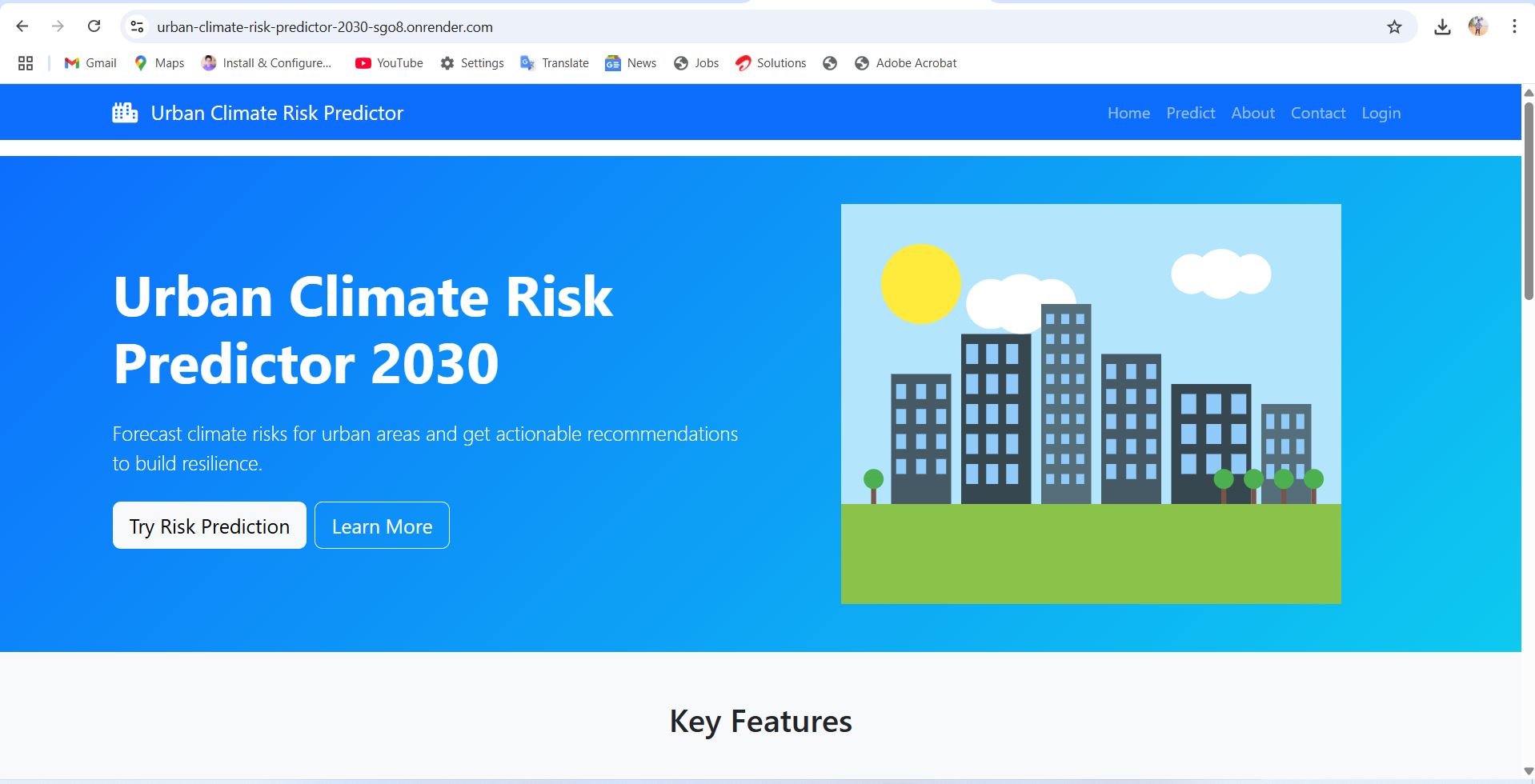 Urban Climate Risk Predictor 2030 | Devpost