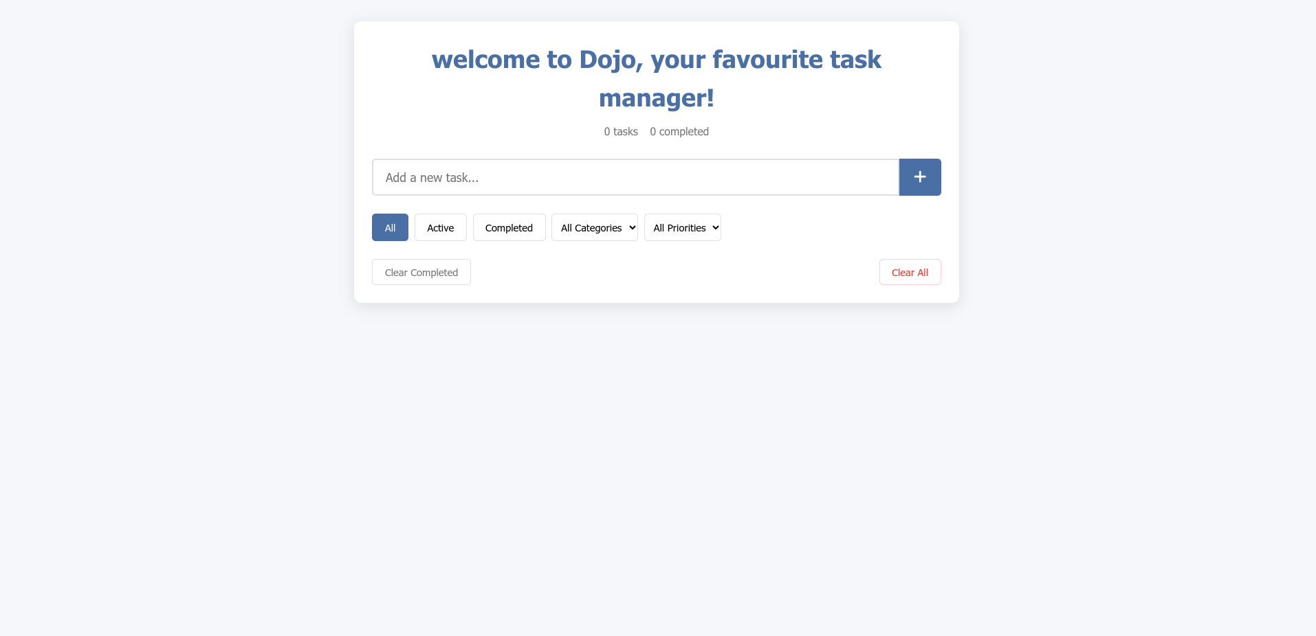 Dojo task manager | Devpost