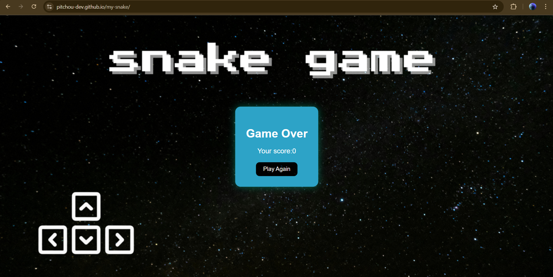 snake game + IP address | Devpost