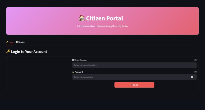 CitiZen AI - Smart City Complaint Management Platform | Devpost