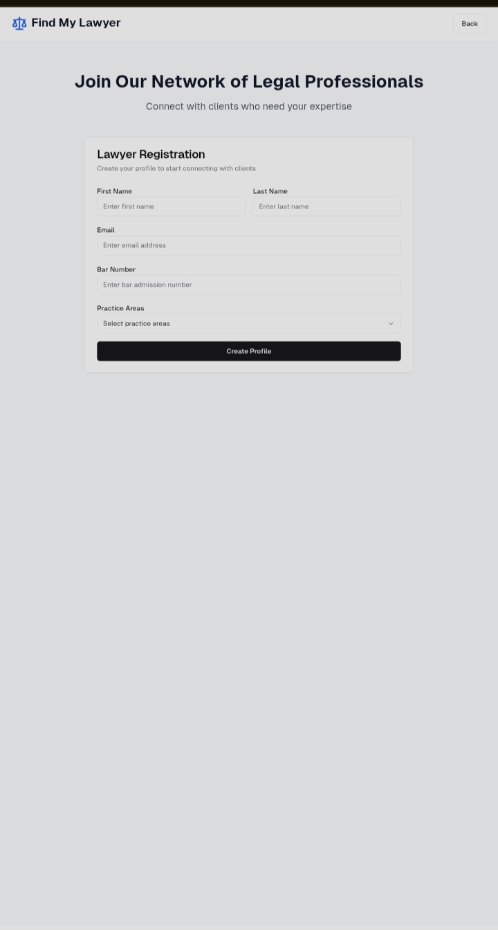 Find my Lawyer | Devpost