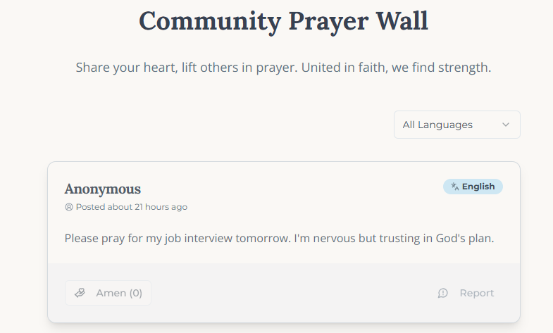 Prayer Board | Devpost