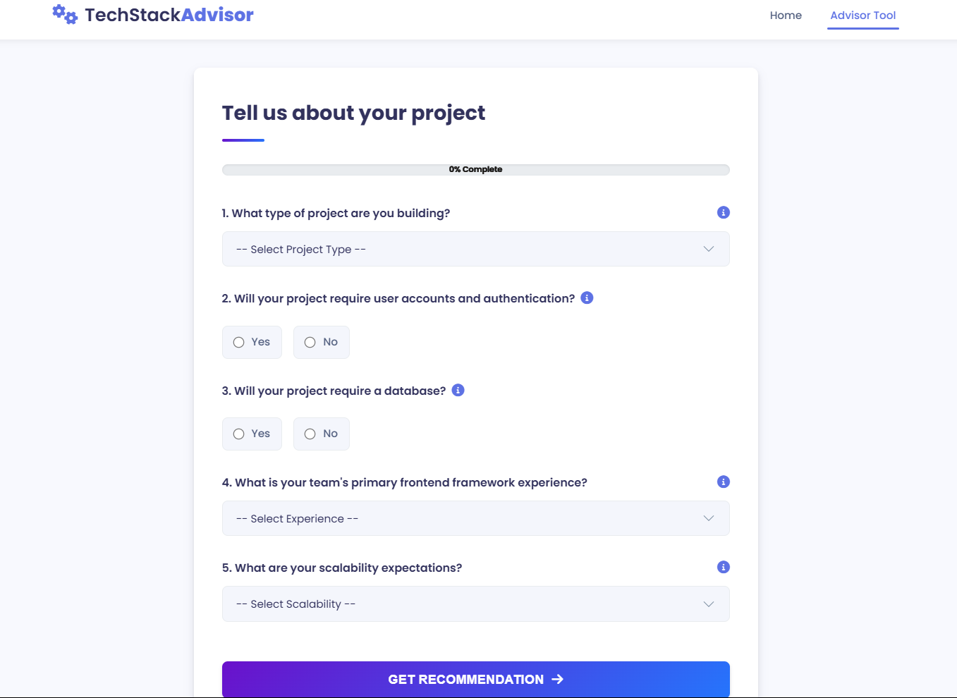 Tech Stack Advisor | Devpost