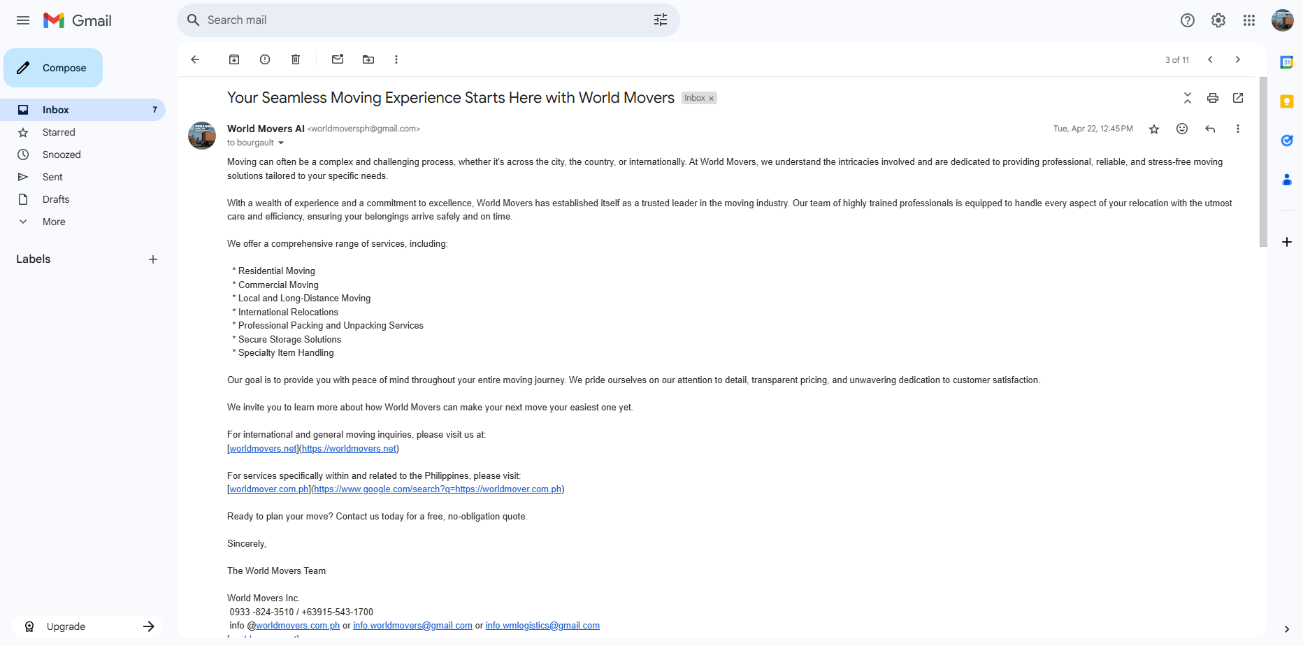 World Movers AI-Agent Drone, Customer Service, & Marketing | Devpost