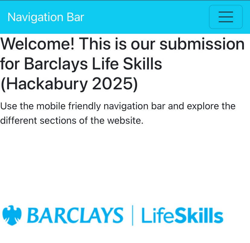 Hackathon 2025 (Barclays Life Skills) | Devpost