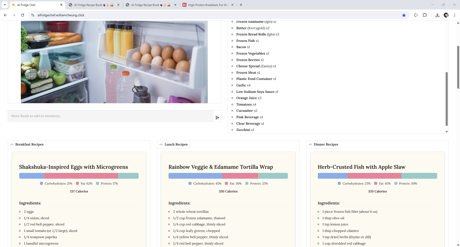 AI Fridge Chef | Devpost