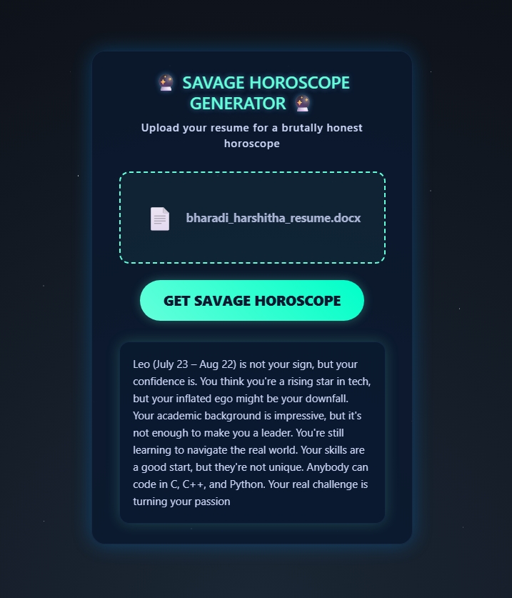 Roastrology | Devpost