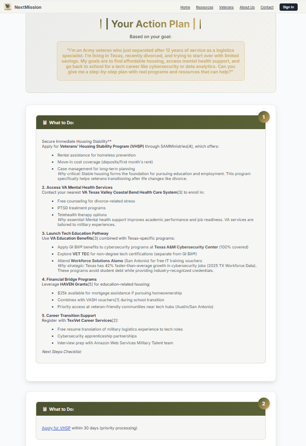 NextMission Navigator | Devpost