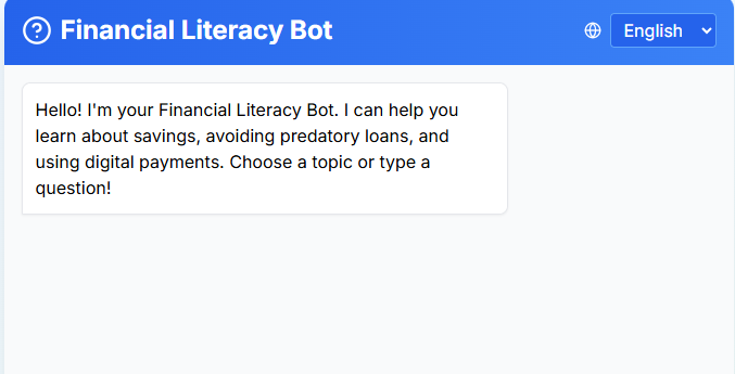 Financial Literacy Bot | Devpost