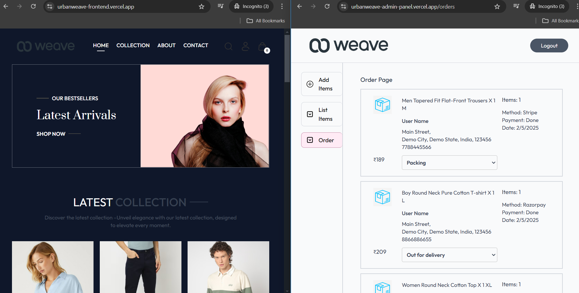 MERN E-Commerce with Authentication | Devpost