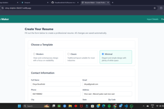 Resume Maker | Devpost