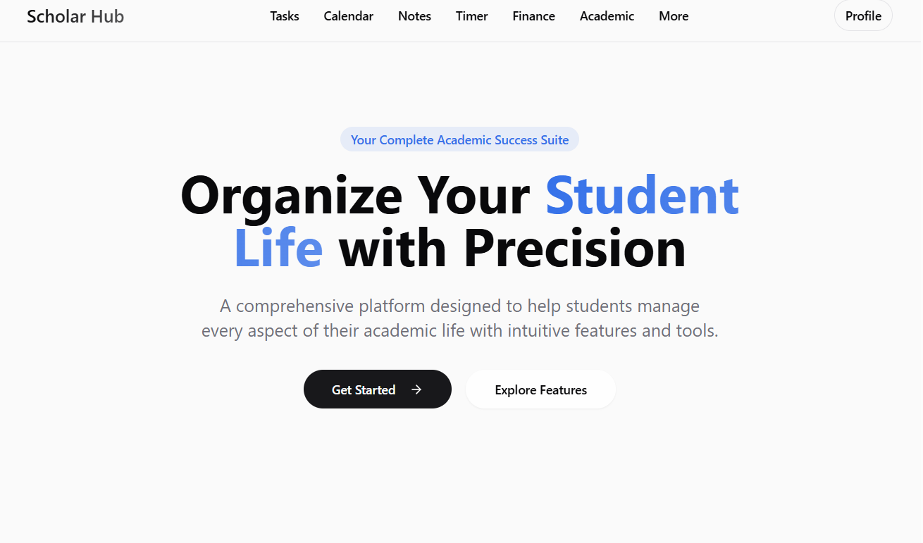 Scholar Hub | Devpost