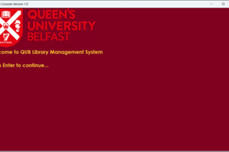 QUB Library Management System | Devpost