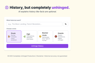 History, but completely unhinged | Devpost