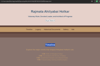 Queen Ahilyabai Holkar | Devpost