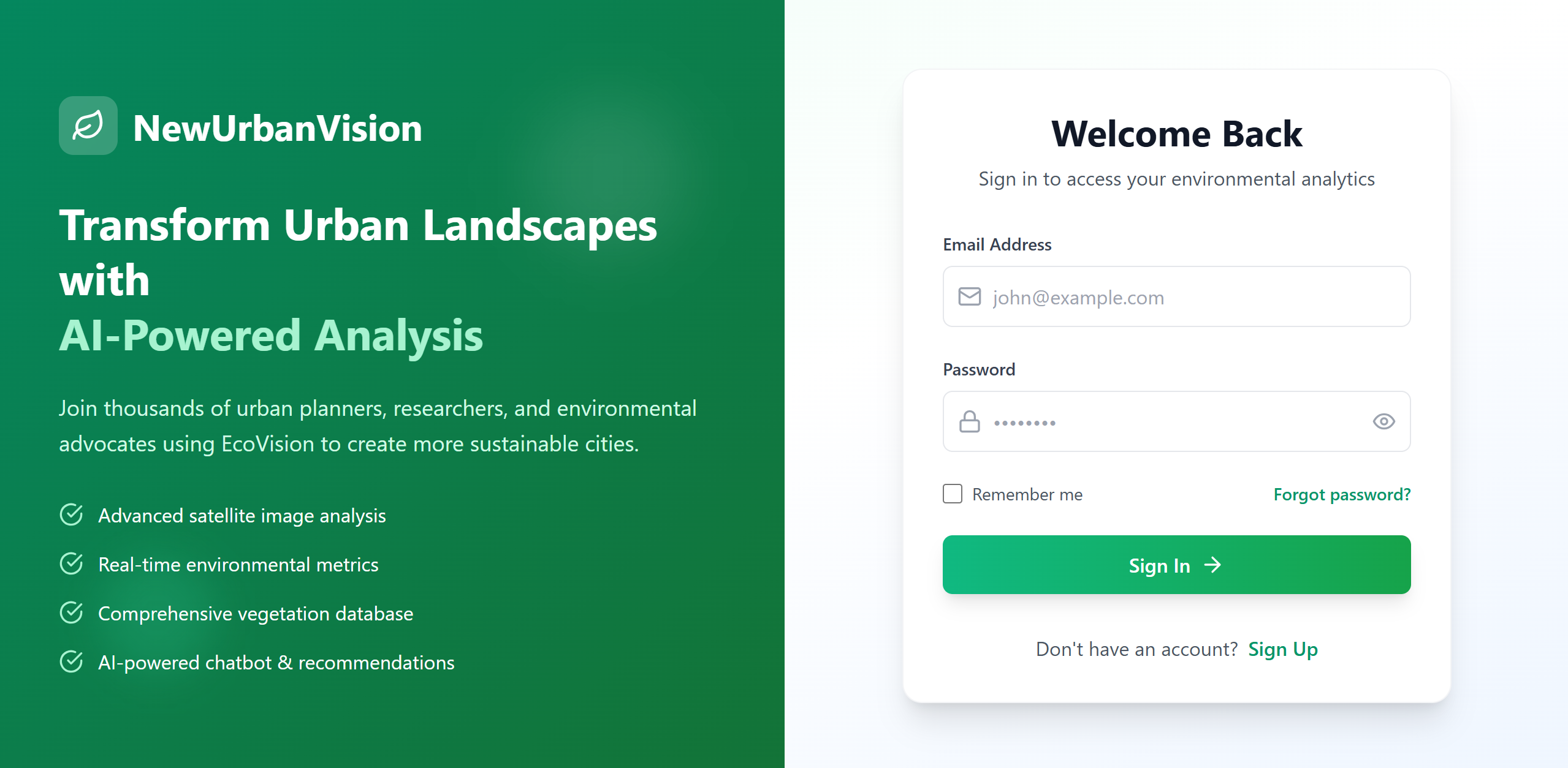 New Urban Vision | Devpost