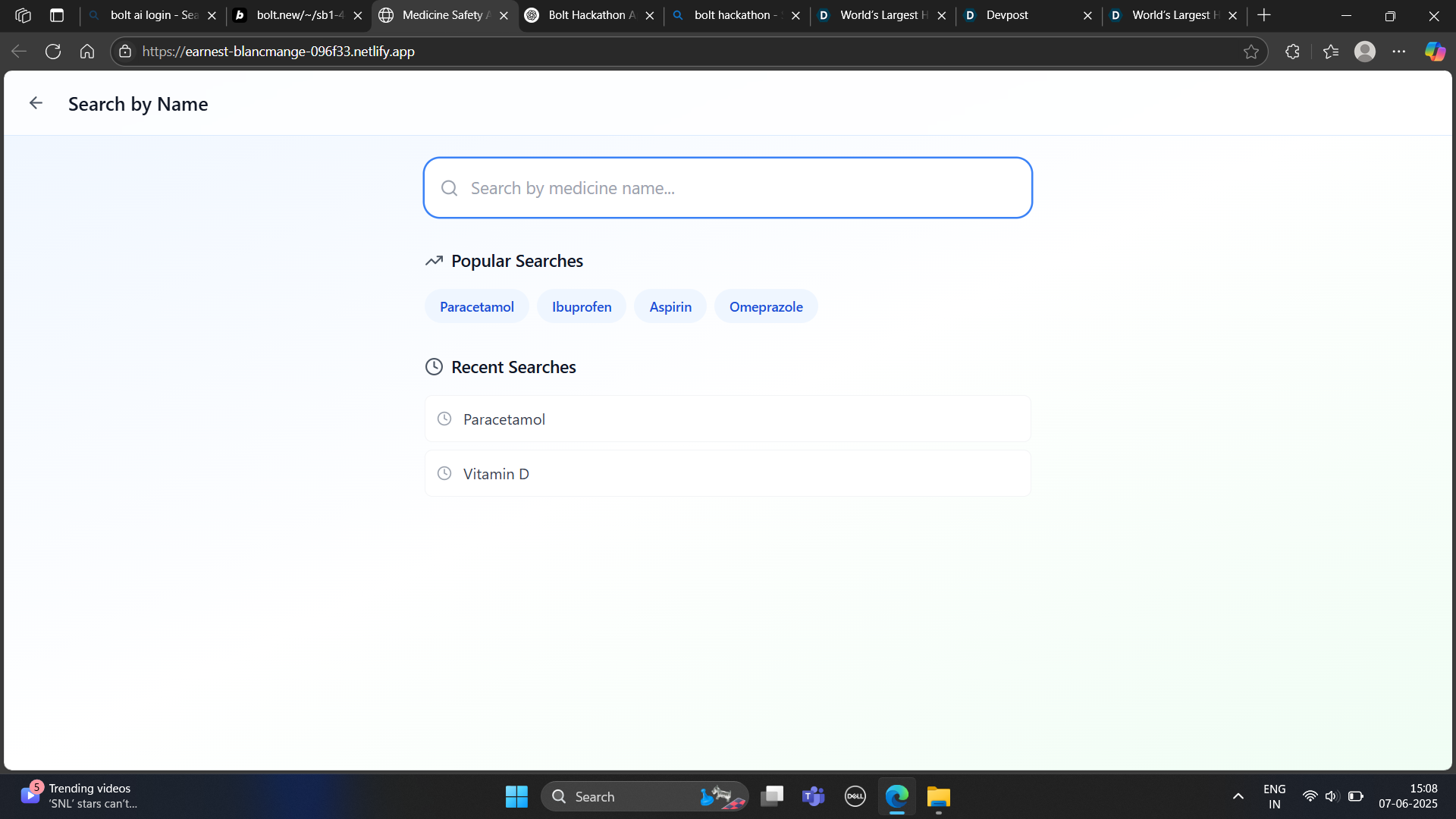 MediSafe Medicine safety analyzer | Devpost