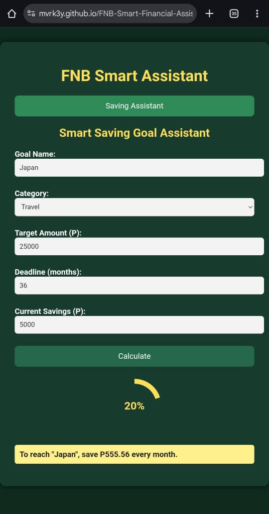 FNB Smart Financial Assistant | Devpost