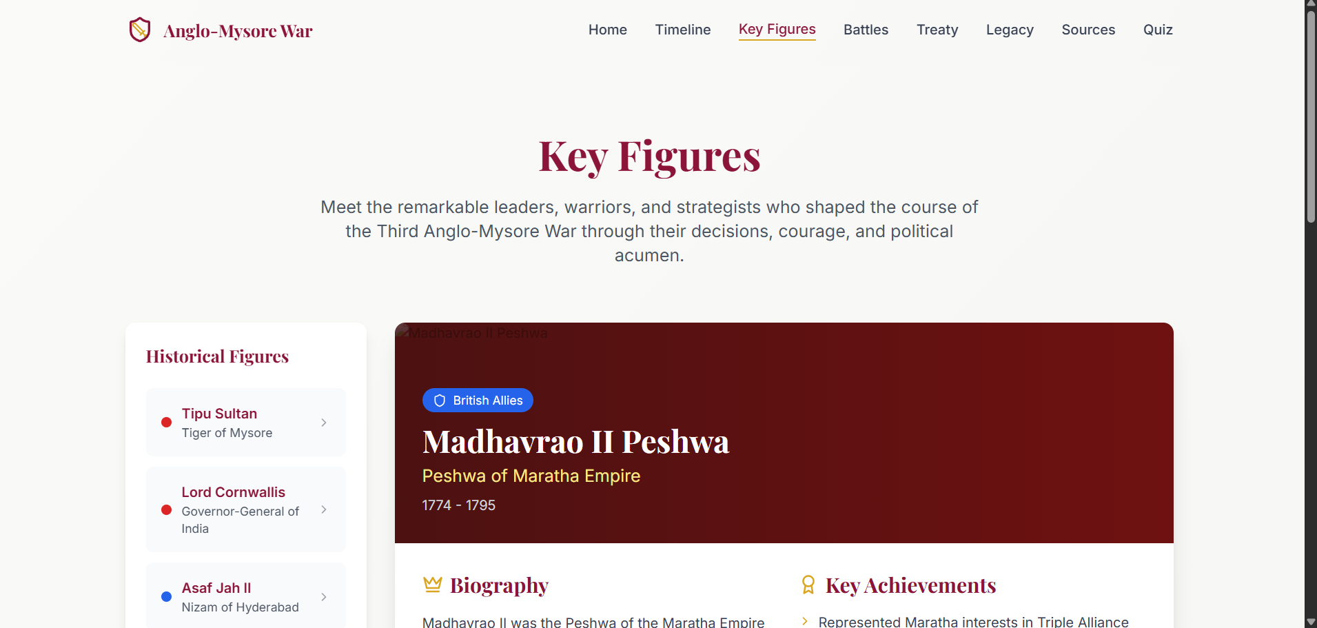 The Third Anglo-Mysore War | Devpost