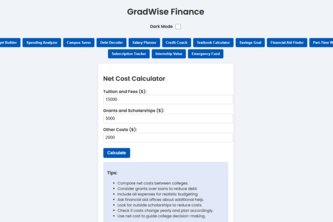 GradWise Finance | Devpost