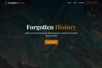 Forgoten History | Devpost