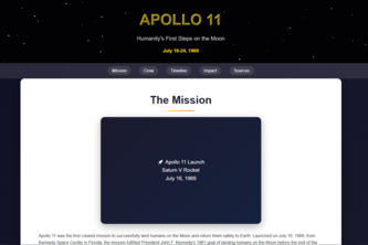 The 1969 Apollo 11 Moon Landing | Devpost