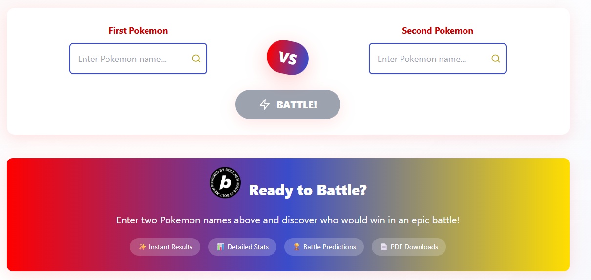 Poke Bolt Battle | Devpost