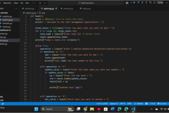 Task manager using python | Devpost