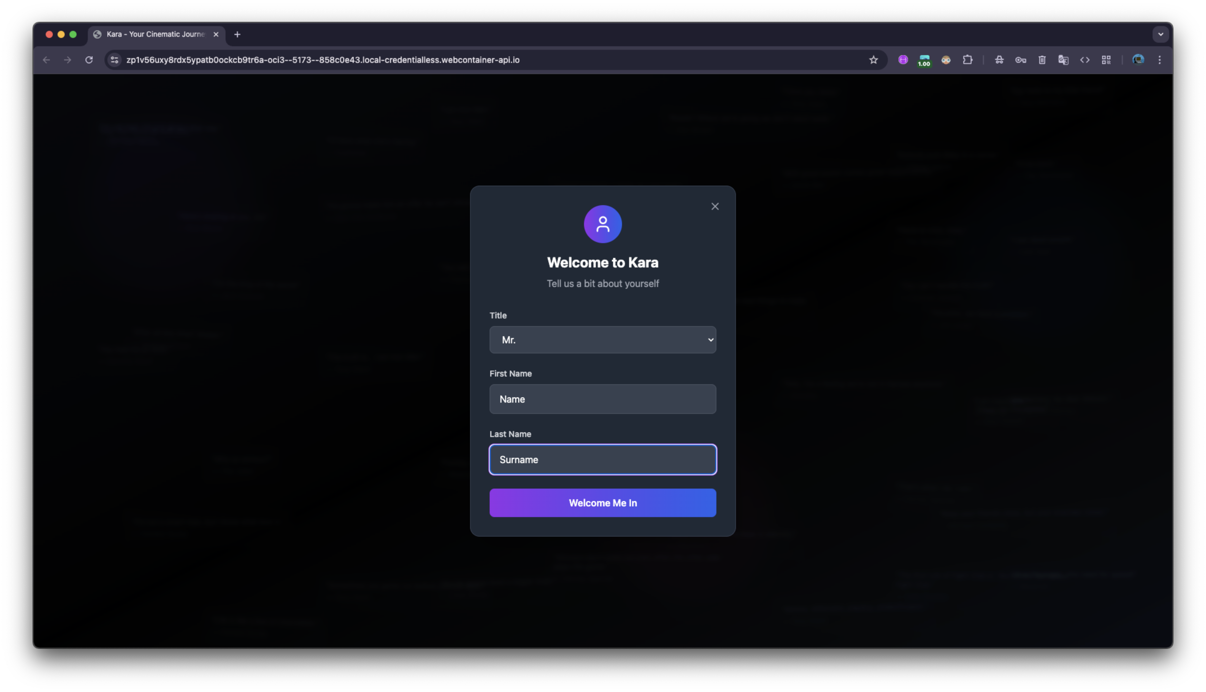 Kara — Your Cinematic Journey | Devpost