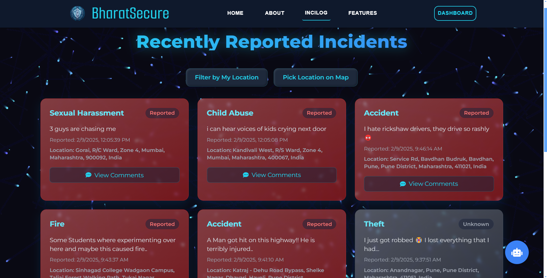 BharatSecure (AI Powered Incident Reporting&Response System) | Devpost