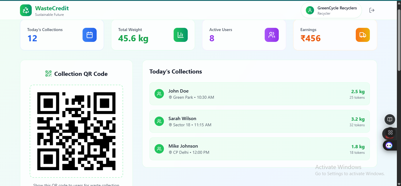 waste-credit system | Devpost