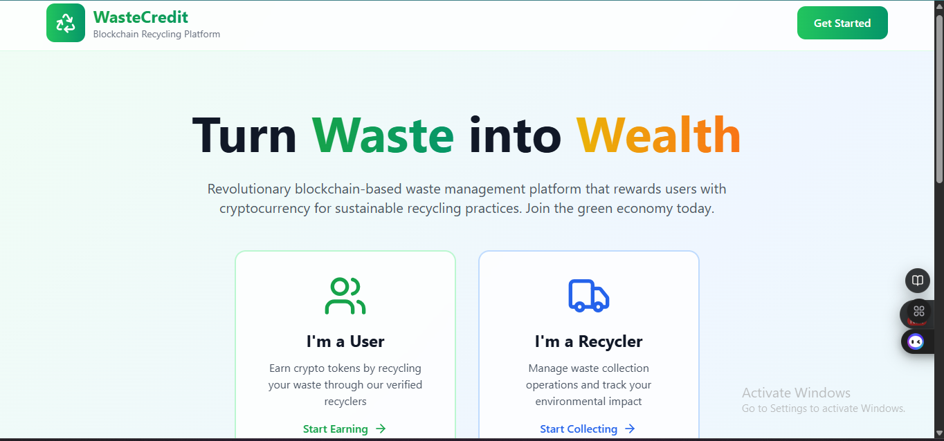 waste-credit system | Devpost