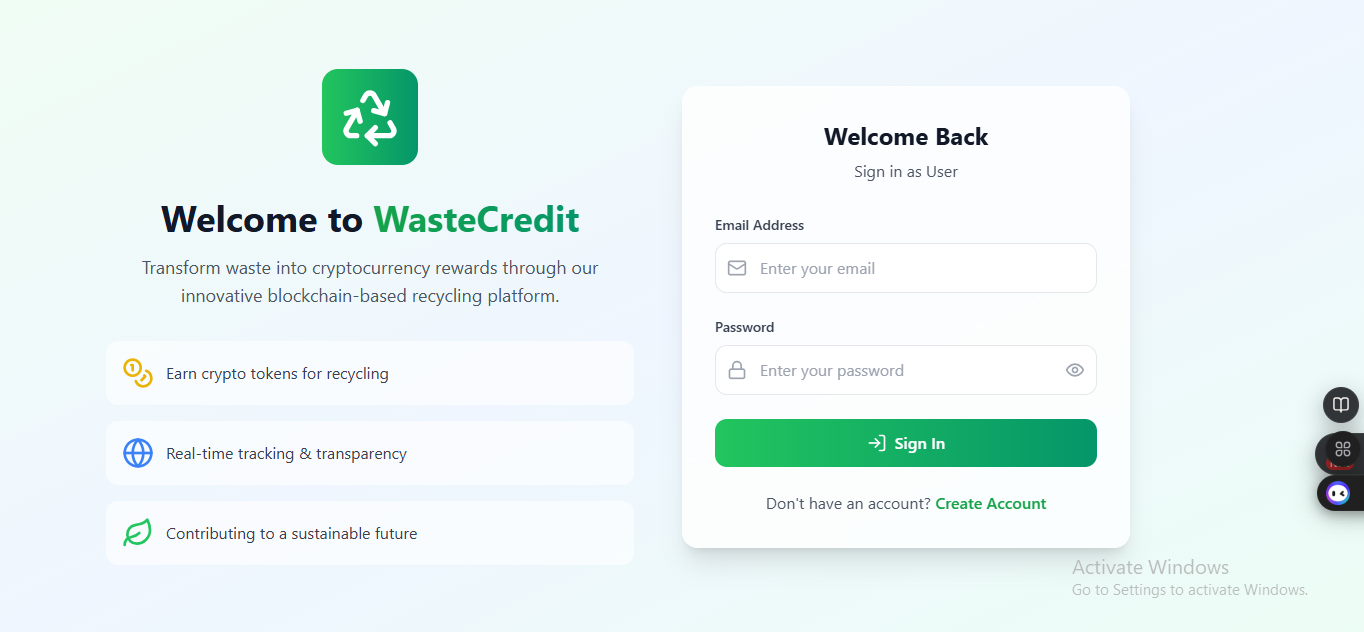 waste-credit system | Devpost