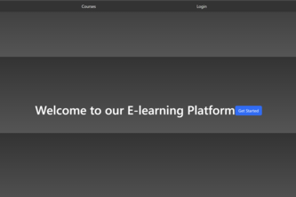 E-learning platform UI | Devpost