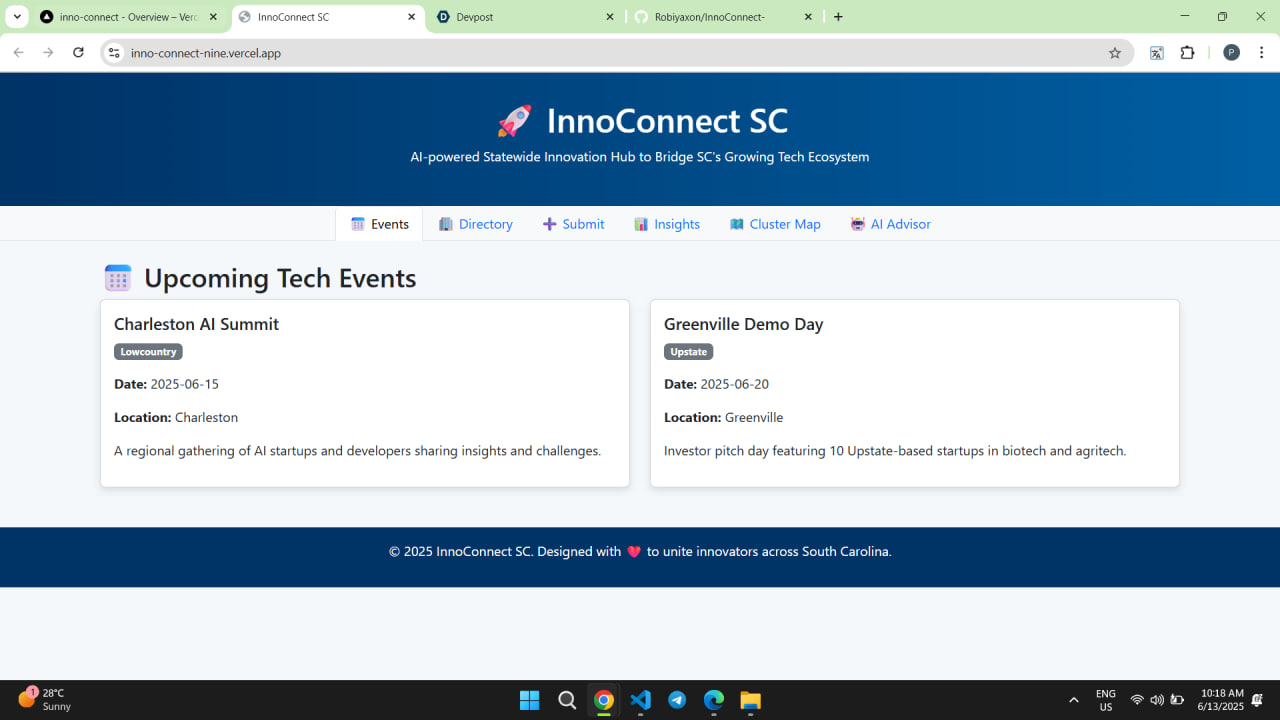 InnoConnect SC | Devpost