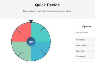 Quick Decide | Devpost