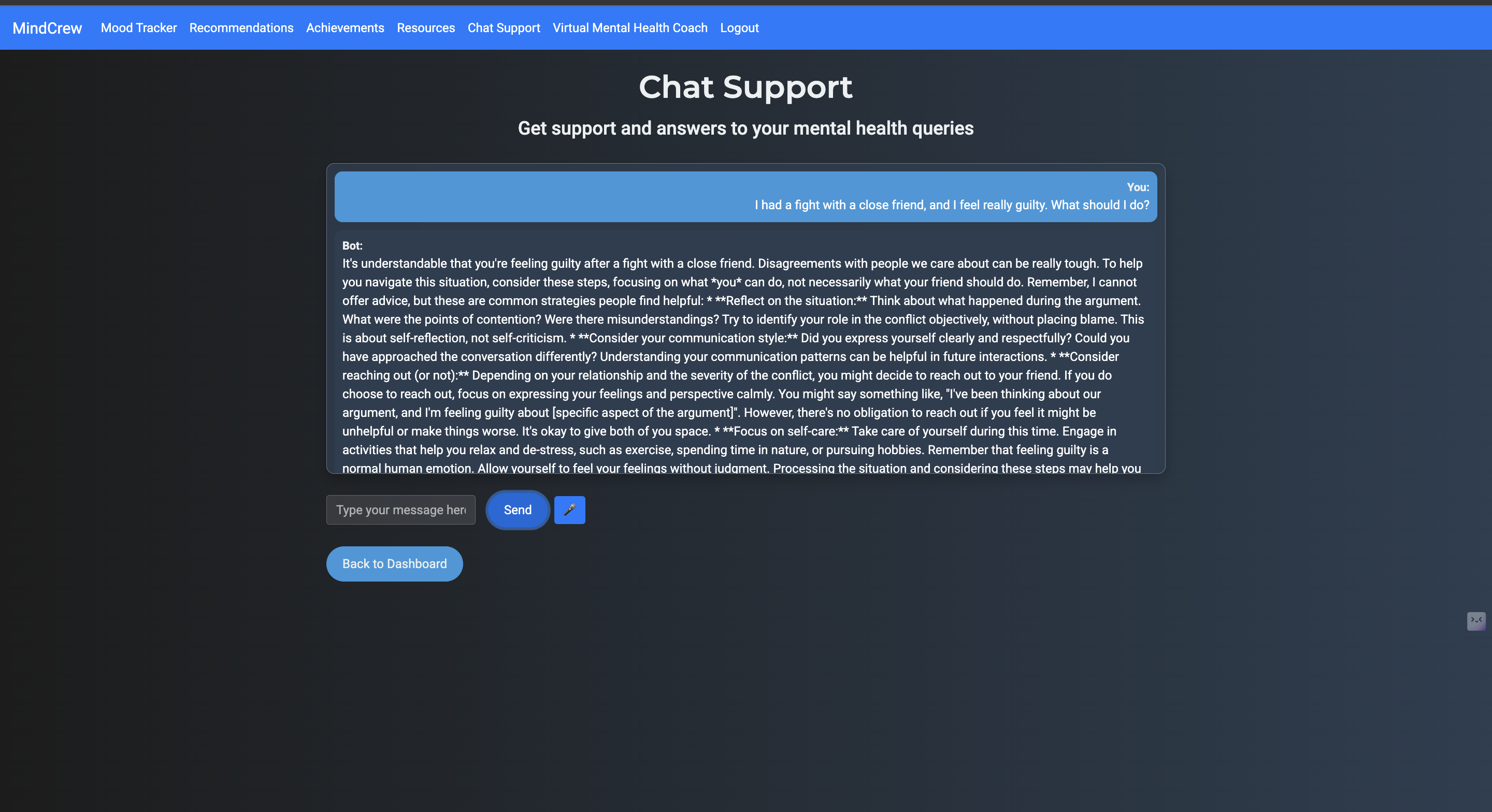 MindCrew: AI-Powered Mental Health Companion | Devpost