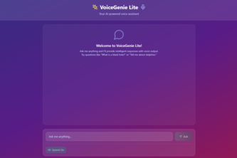VoiceGenie Lite | Devpost