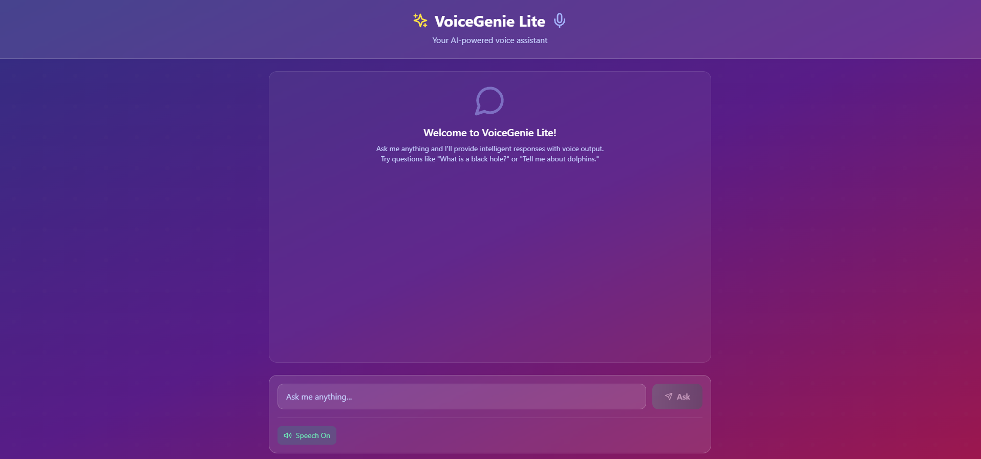 VoiceGenie Lite | Devpost