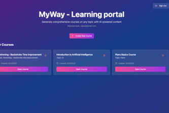 MyWay Learning Portal | Devpost